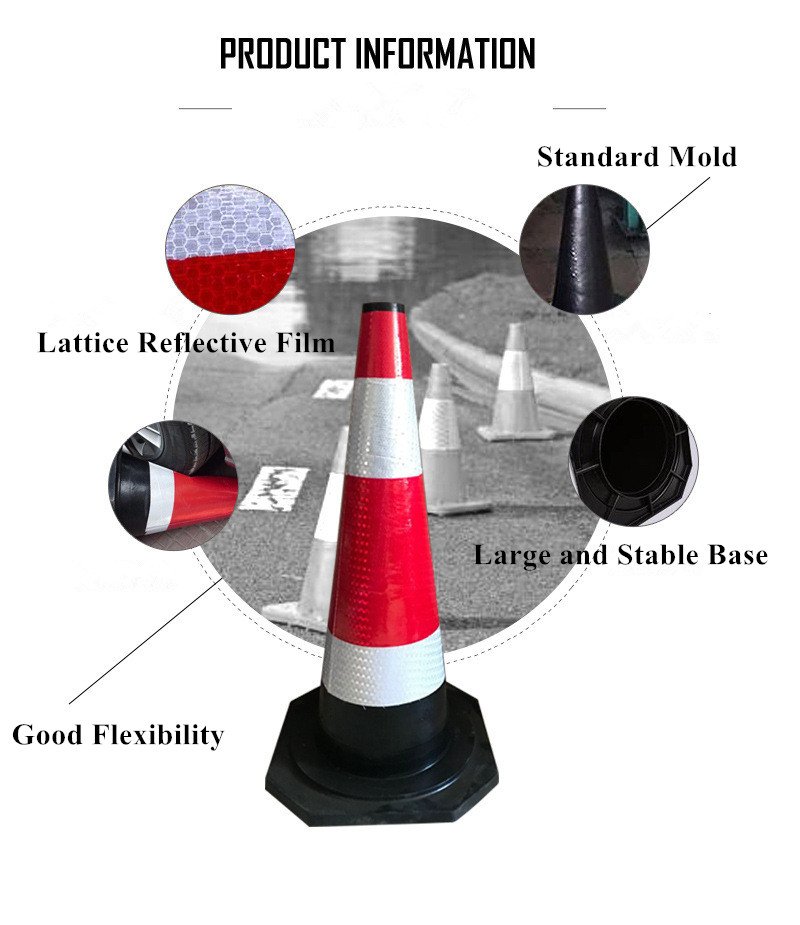Rubber Traffic Cone - Estraffic Traffic Road Safety Goods
