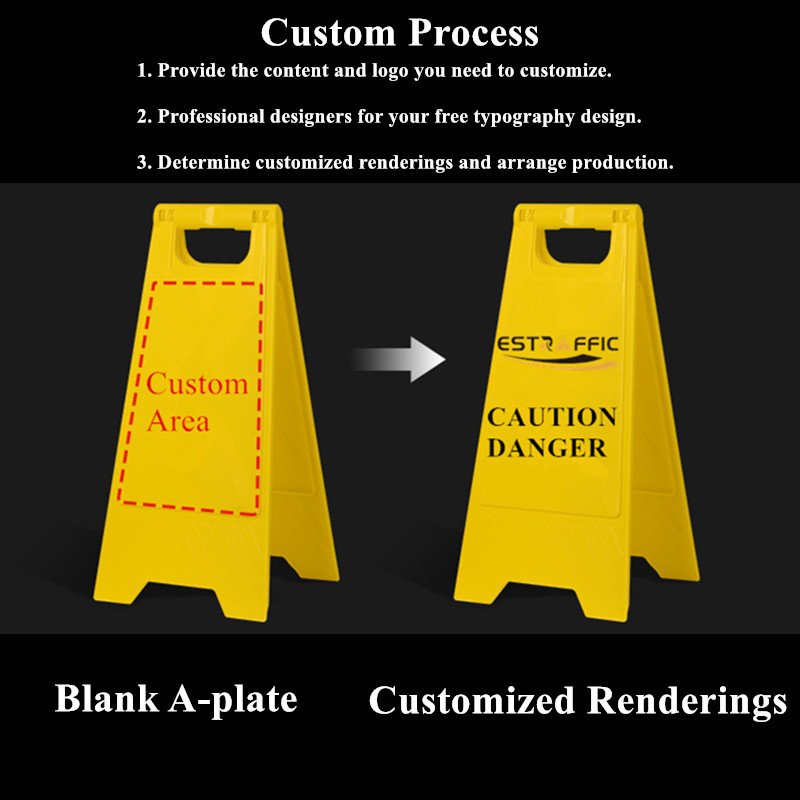Foldable Caution Floor Sign - Estraffic Traffic Road Safety Goods