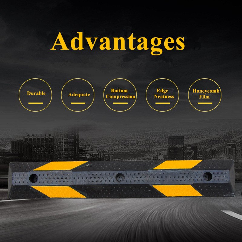 Rubber Wheel Stopper for Parking Lot - Road Safety Products & Traffic ...