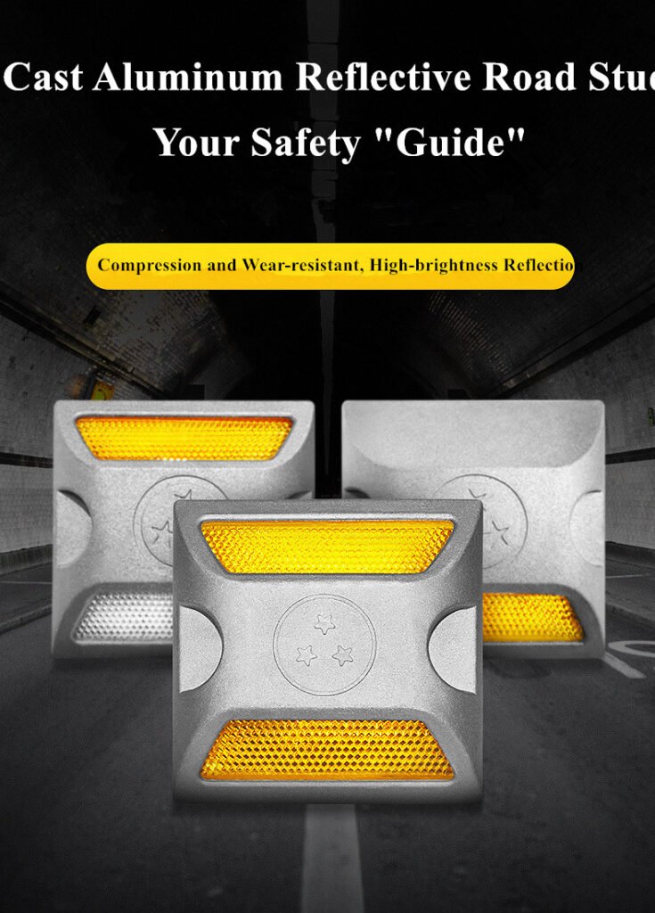 Aluminum Road Stud Pavement Road Marker - Estraffic Traffic Road Safety ...