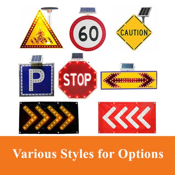 LED Solar Traffic Sign - Estraffic Traffic Road Safety Goods