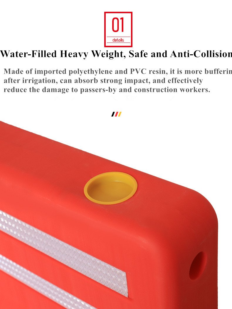 Plastic Water-Filled Road Barrier - Estraffic Road Safety Goods