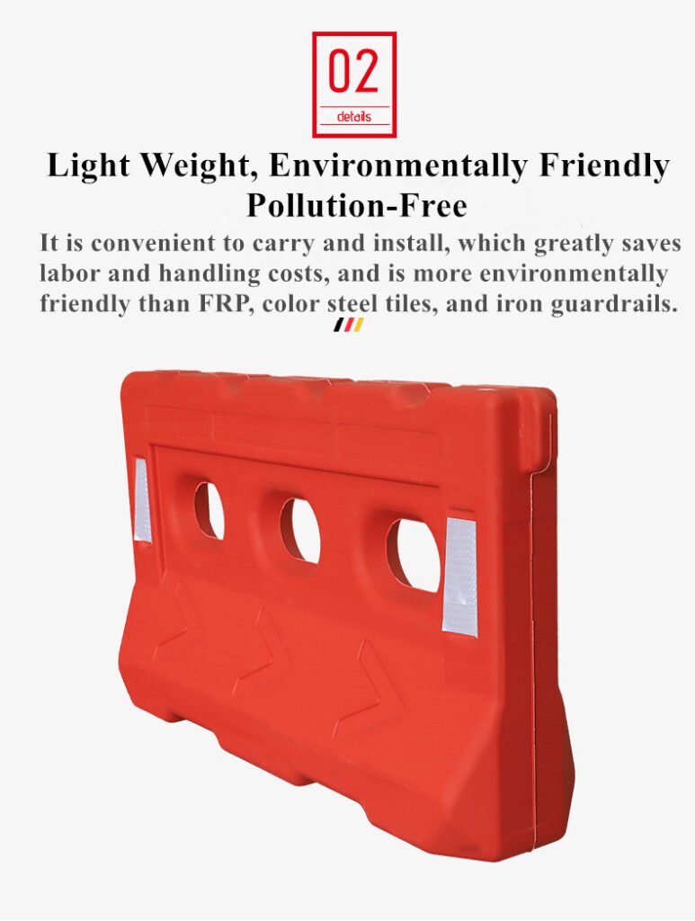 Plastic Water-Filled Road Barrier - Estraffic Road Safety Goods