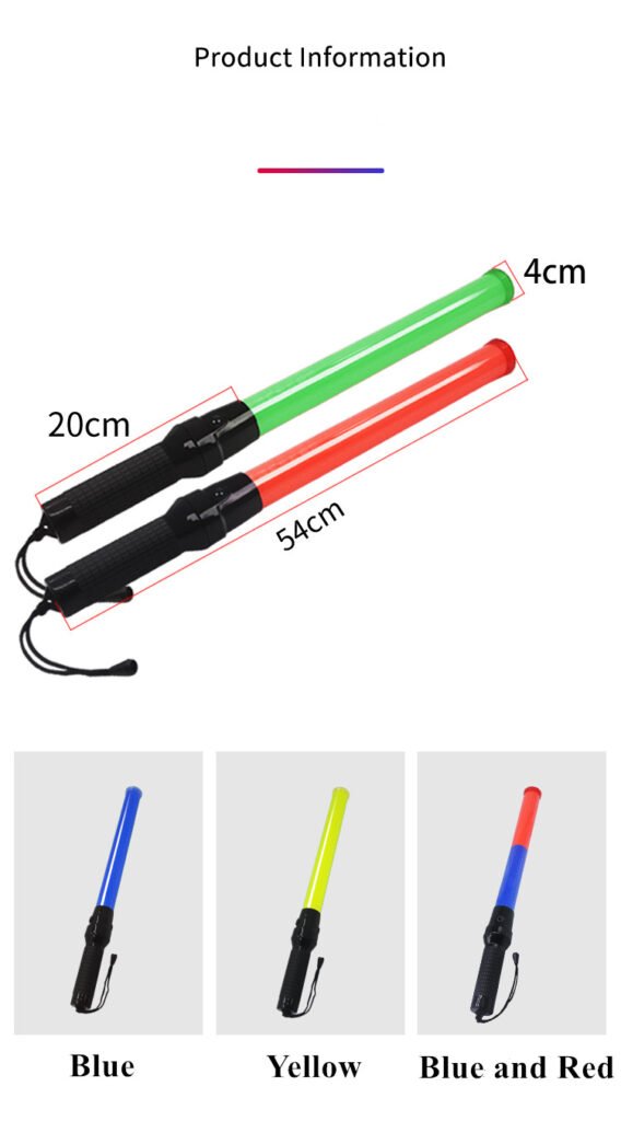 Battery Rechargeable LED Traffic Baton - Everstar Estraffic Road Safety ...