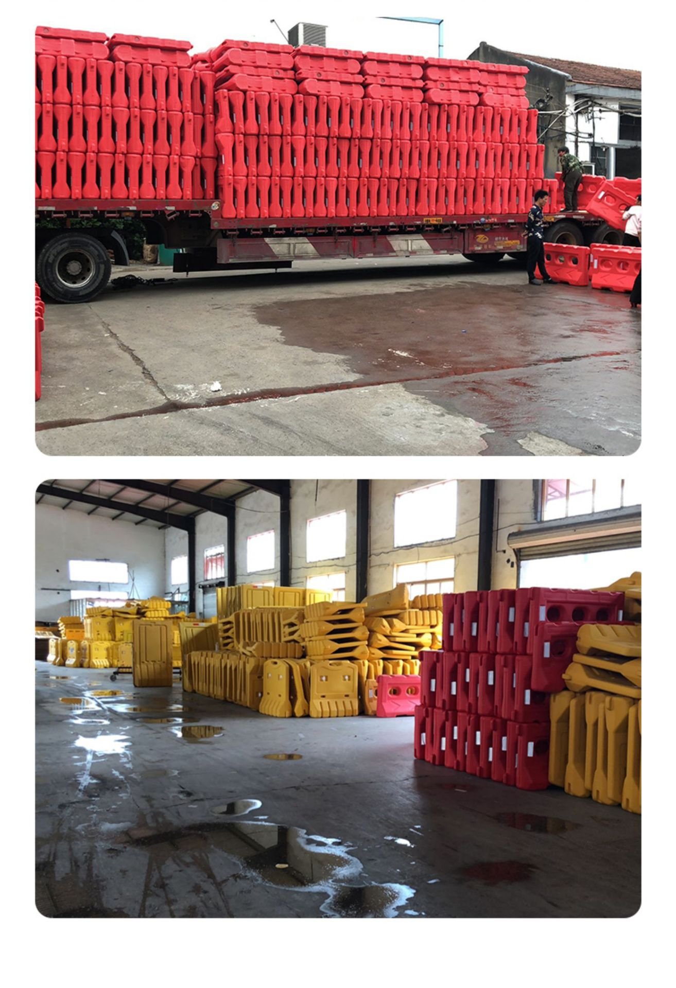 Plastic Water-Filled Road Barrier - Everstar Estraffic Road Safety Goods